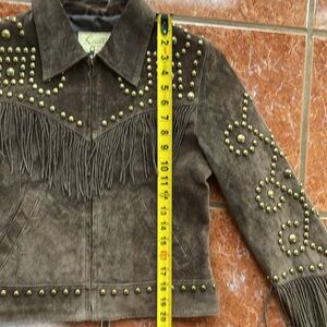 Scully | Jackets & Coats | Scully Leather Fringe Jacket With Studs Size ...